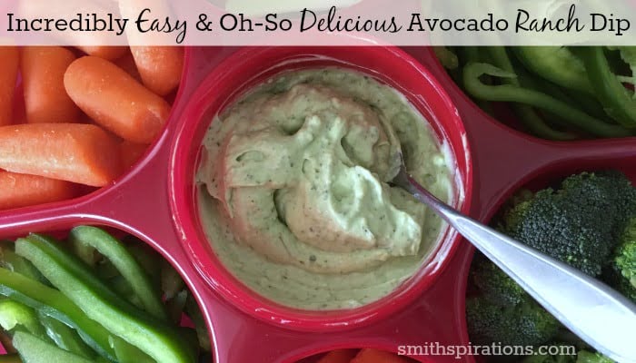 Incredibly Easy & Oh-So Delicious Avocado Ranch Dip